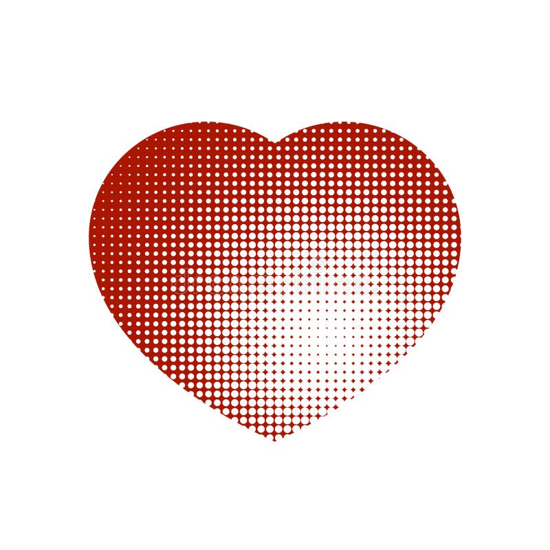 Heart from Points in Style Grunge Stock Vector - Illustration of sign ...