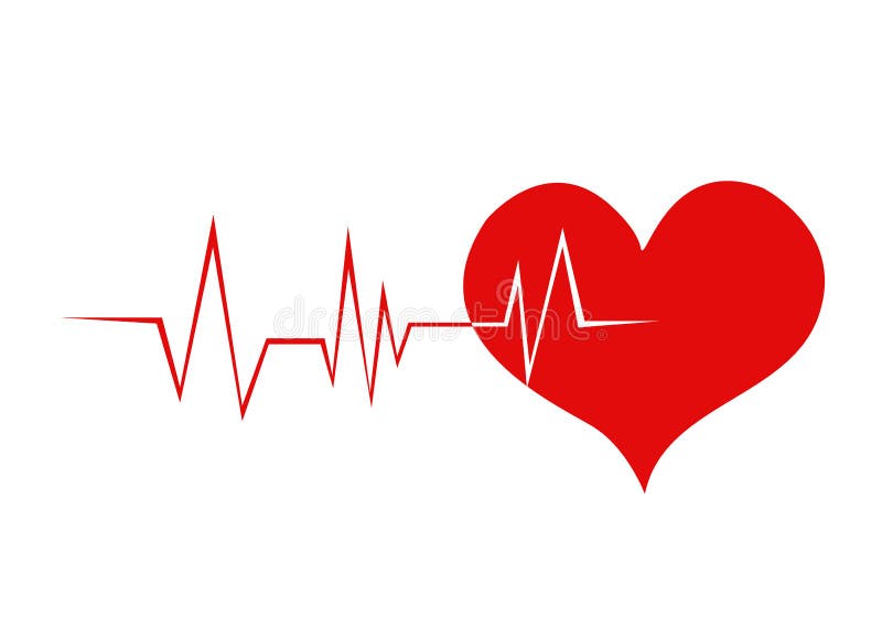 Heart Pulse. Heart Beat Vector Stock Vector - Illustration of heartbeat ...