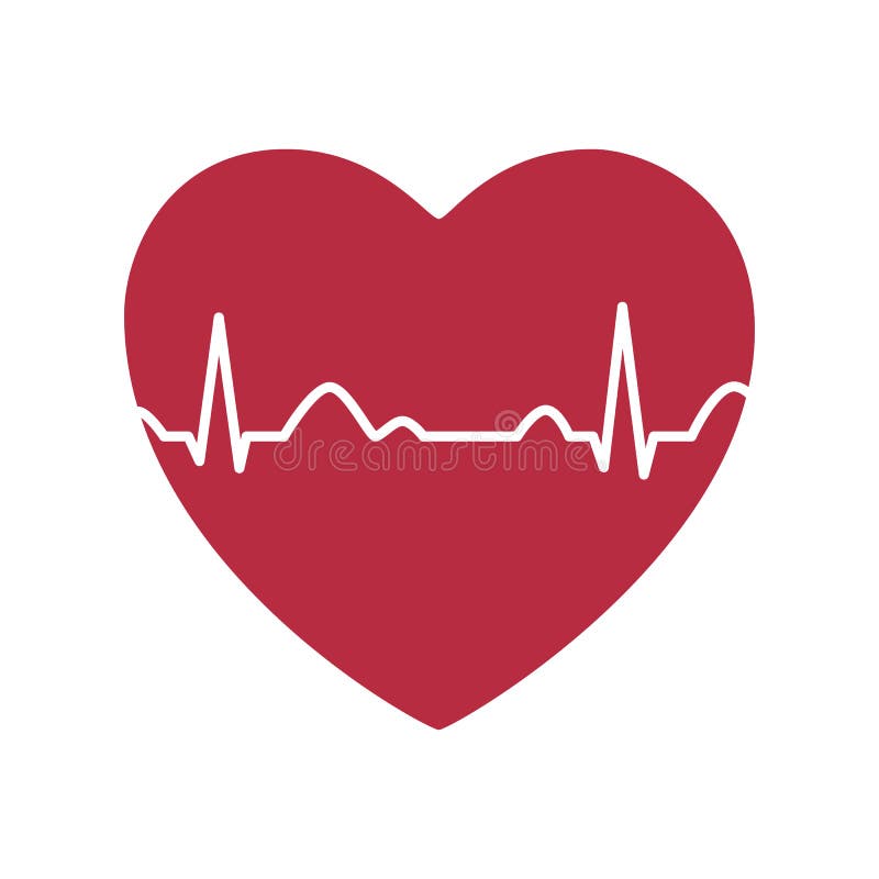 Heartbeat Line. Cardiogram. Electrocardiogram. Vector Illustration ...
