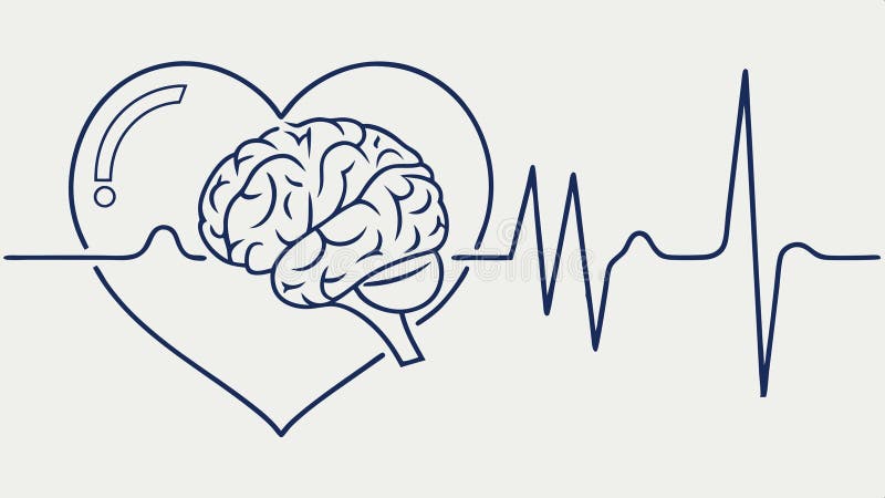 Heart Pulse Brain Mind, Body Health, Mental Wellness, Brain Heart Link ...