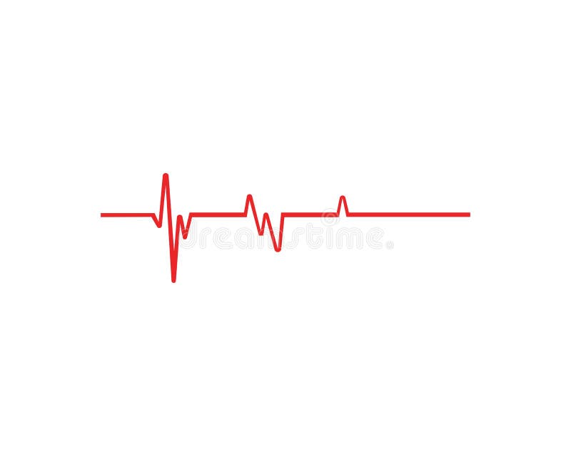 Heart Pulse Logo Icon Template Vector. Stock Vector - Illustration of ...