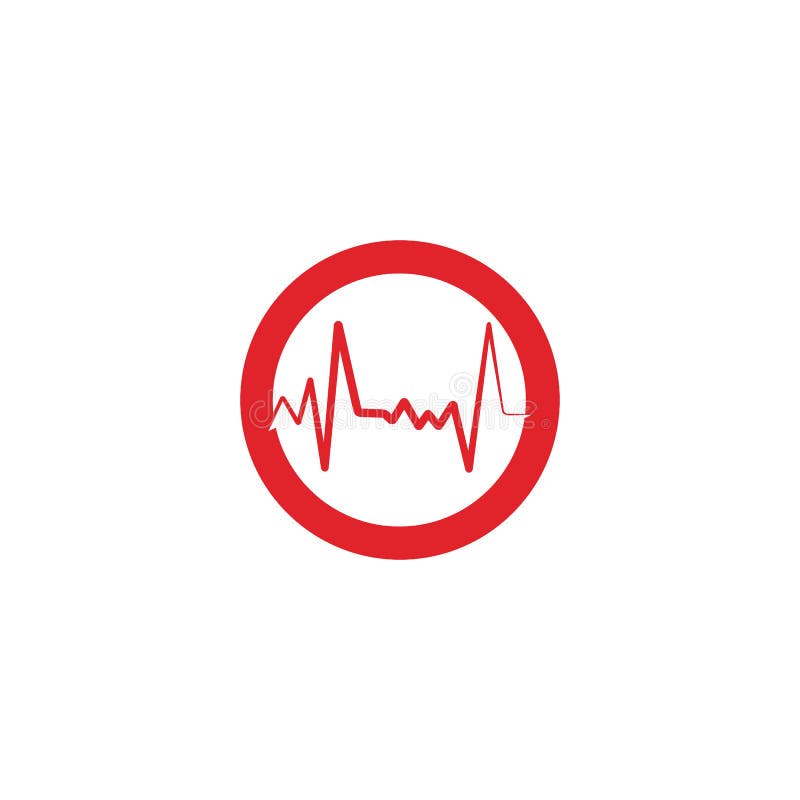 Heart Pulse Logo Template Vector Symbol Stock Vector - Illustration of ...