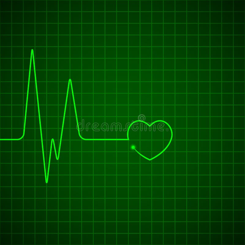 Heart monitor with cross stock illustration. Illustration of health ...