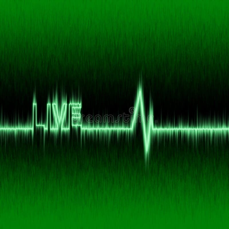 Heart or pulse rate effect stock illustration. Illustration of ...