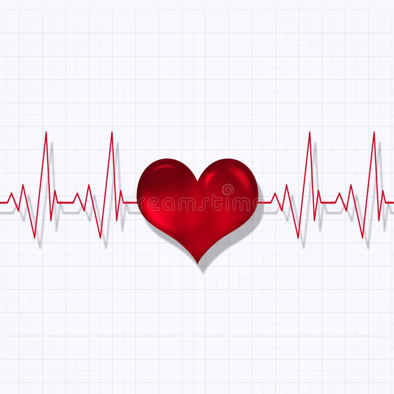 Heart Pulse Rhythm stock illustration. Illustration of medicine - 86442250