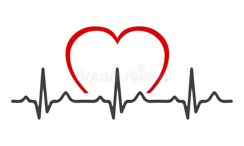 Heart pulse illustration stock illustration. Illustration of medicine ...