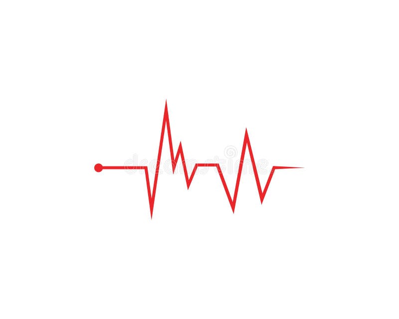 Heart Pulses Logo Template Vector Illustration Stock Vector ...
