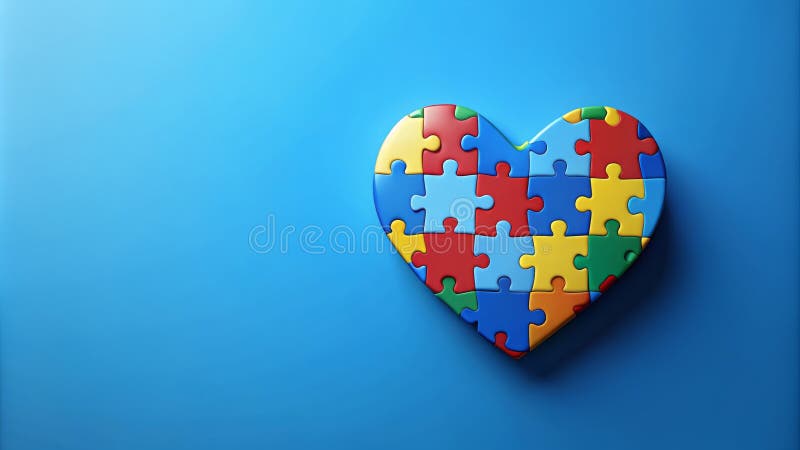 Heart Puzzle Piece Symbol a Powerful Visual for Autism Awareness and ...
