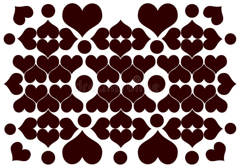 Heart rangoli stock illustration. Illustration of modern - 12378287