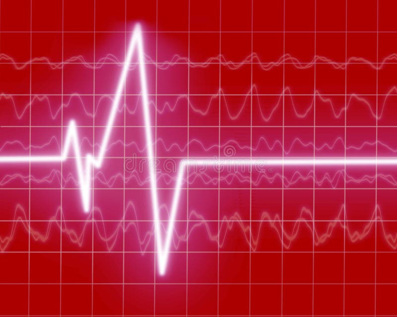 Heart rate stock illustration. Illustration of frequency - 4018427