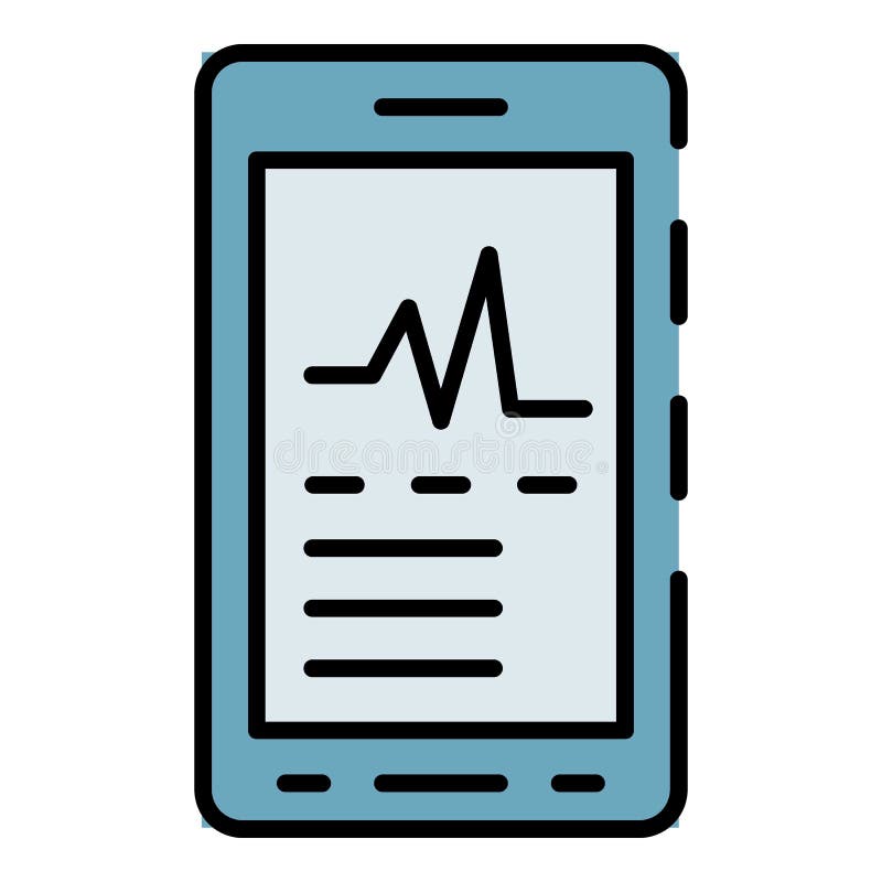 Heart Rate Apps Icon Color Outline Vector Stock Vector - Illustration ... Heart Rate Apps Icon Color Outline Vector Stock Vector - Illustration ...