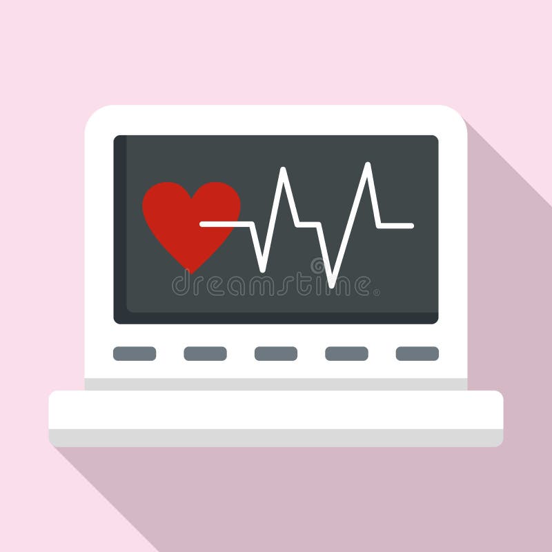 Heart Rate Hospital Monitor Icon, Outline Style Stock Vector ...
