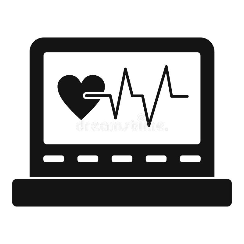 Heart Rate Hospital Monitor Icon, Outline Style Stock Vector ...