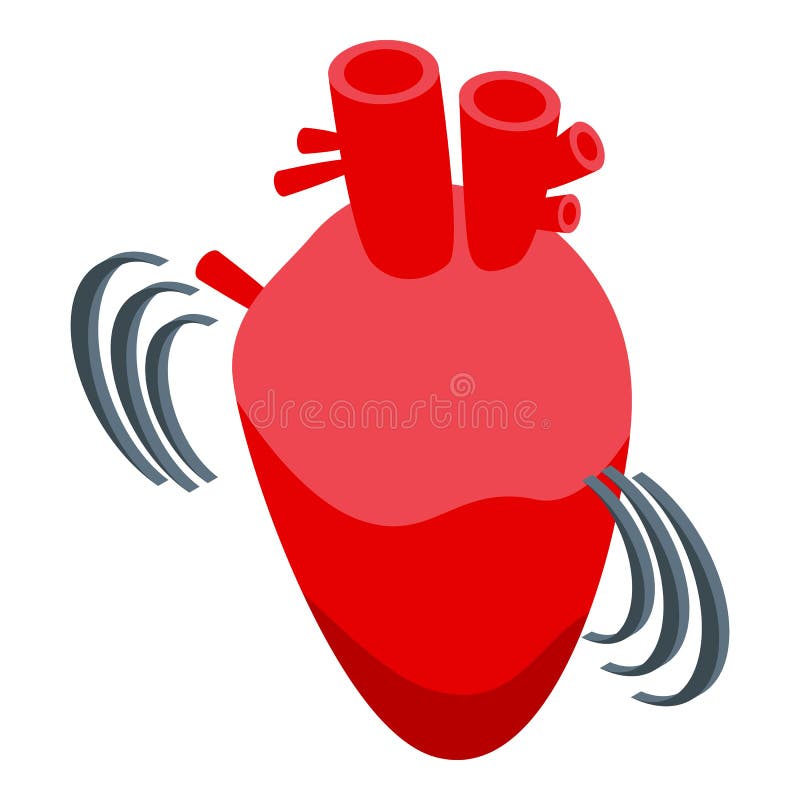 Heart Rate Fear Icon Isometric Vector. Panic Attack Stock Vector ...