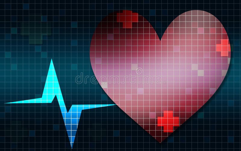 Heart Rate Frequency Graphic Stock Illustration - Illustration of ...
