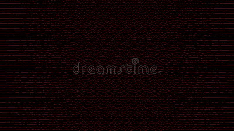 Heart Rate Graph. Heart Beat. Red Color. 3D Rendering. Stock ...