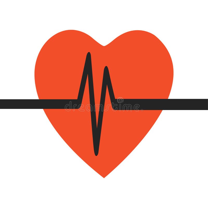 Heart Rate Icon, Heartbeat, Vector Illustration Stock Vector ...