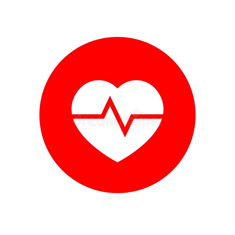 Heart Rate Icon Vector. Heartbeat Sign Symbol Stock Vector ...