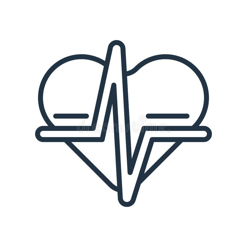Heart Rate Icon. Trendy Flat Vector Heart Rate Icon on White Background ...