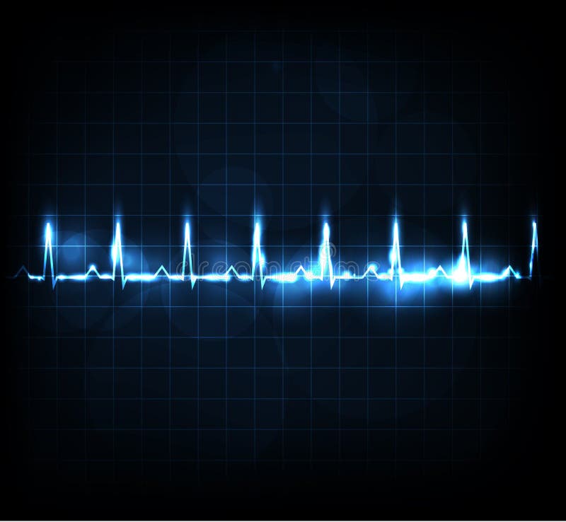 Heart Rate Graphics. Vector Illustration.. Electrocardiogram. Heartbeat ...