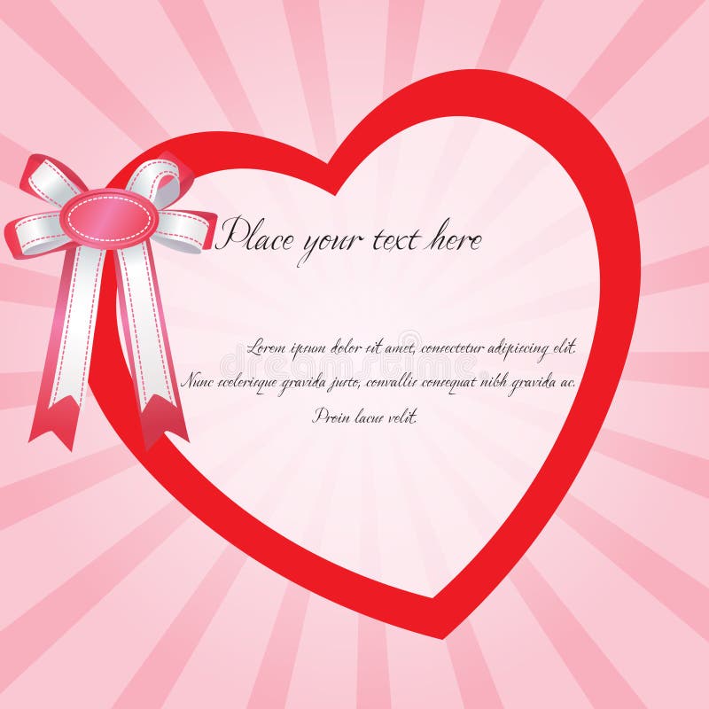 Heart with rays stock vector. Illustration of decor, celebration - 17968098