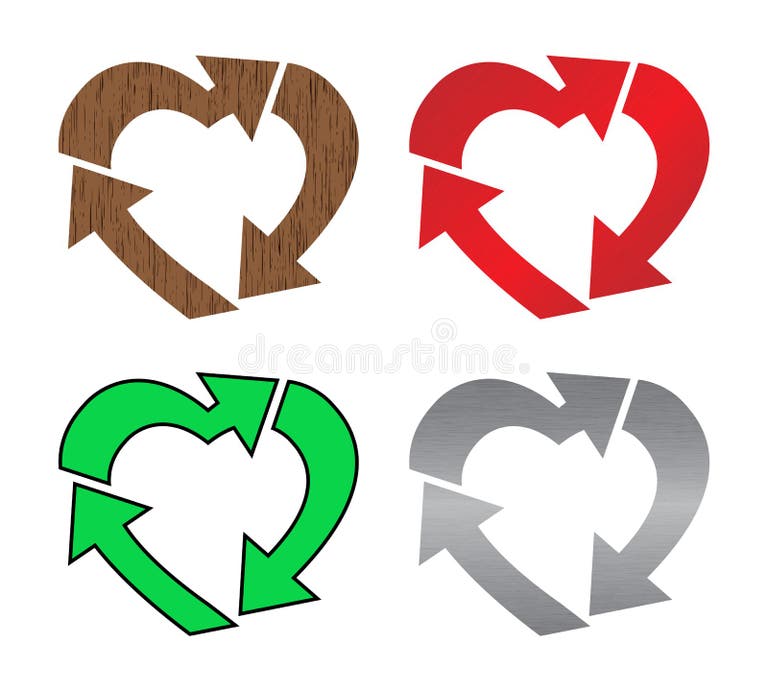 Recycle Heart Stock Illustrations – 6,327 Recycle Heart Stock ...