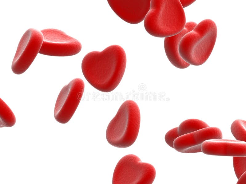 Heart Shaped Blood Cells stock illustration. Illustration of blood ...