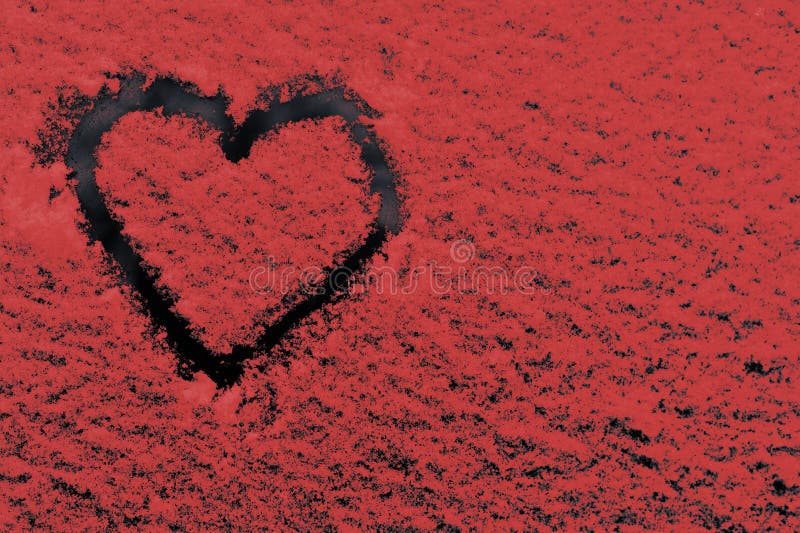 A Heart on a Red Textured Background. Concept Stock Image - Image of ...
