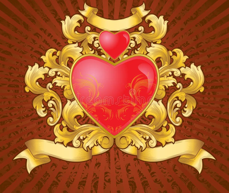 Heart of the Renaissance stock vector. Illustration of shape - 18532563