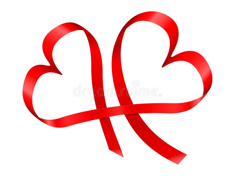 Heart ribbon stock vector. Illustration of heart, shape - 171119354