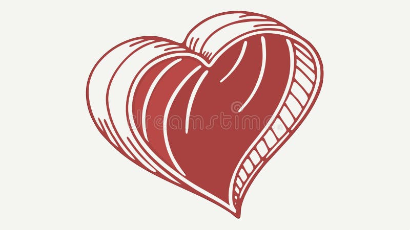 Heart with Ribbons, Love and Affection, Vector Design Generative AI ...