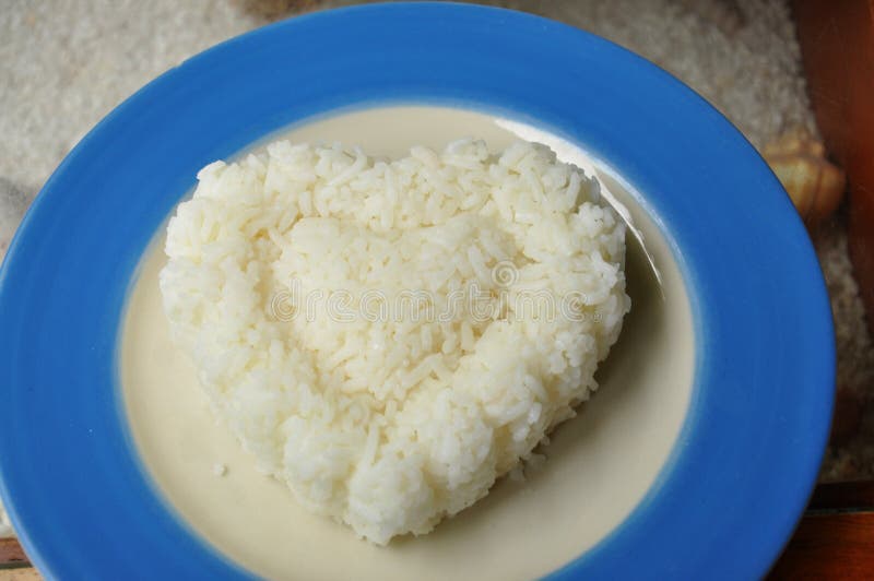 Heart Rice stock image. Image of meals, protein, united - 27606943