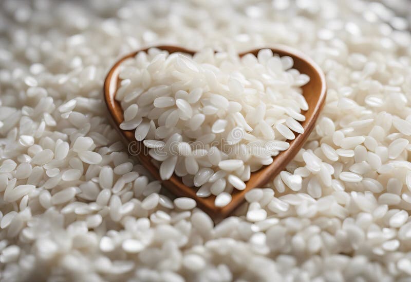 Heart rice form white Heap stock illustration. Illustration of life ...