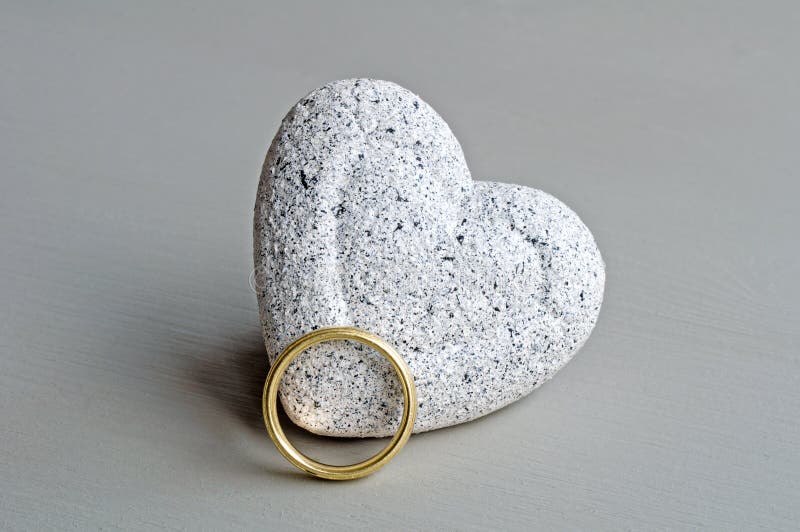 Heart and ring stock photo. Image of inmortal, granite - 36138154