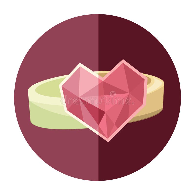 Heart Ring. Vector Illustration Decorative Design Stock Vector ...