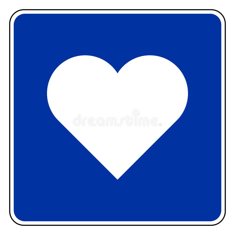 Heart and road sign stock vector. Illustration of graphic - 228344753