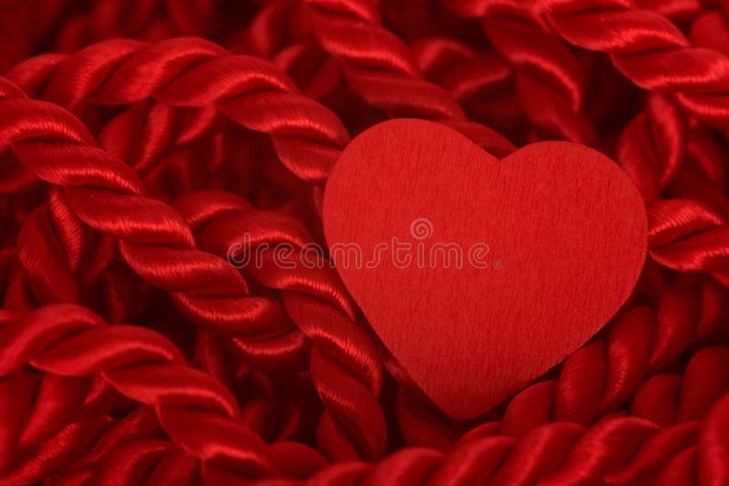 Heart on Rope stock photo. Image of like, infatuation - 1629936