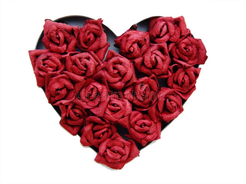 Heart of roses stock image. Image of valentine, feelings - 42693