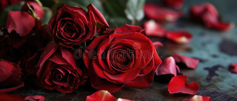 Heart of Roses a Symbol of Passion and Romance Stock Illustration ...