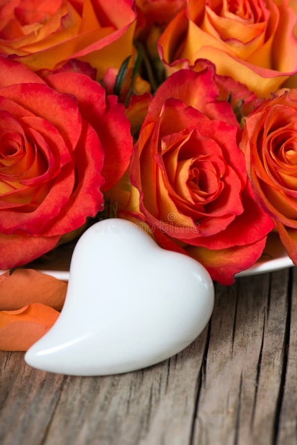 Heart with roses stock image. Image of roses, valentines - 38729421