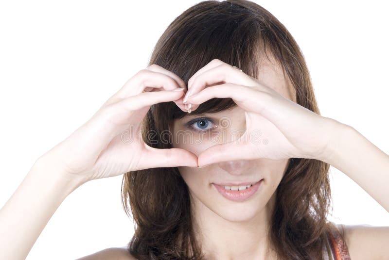 Heart round eyes stock photo. Image of expression, human - 12126520