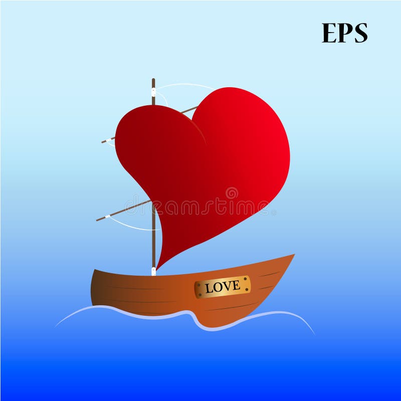 Heart Sails Stock Illustrations – 49 Heart Sails Stock Illustrations ...