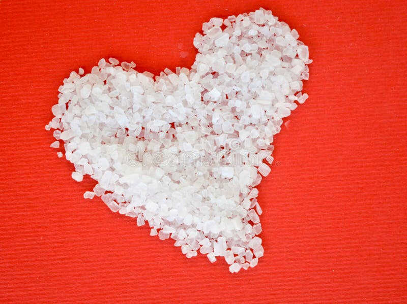 Heart of Salt stock image. Image of crystal, emotion - 54896559