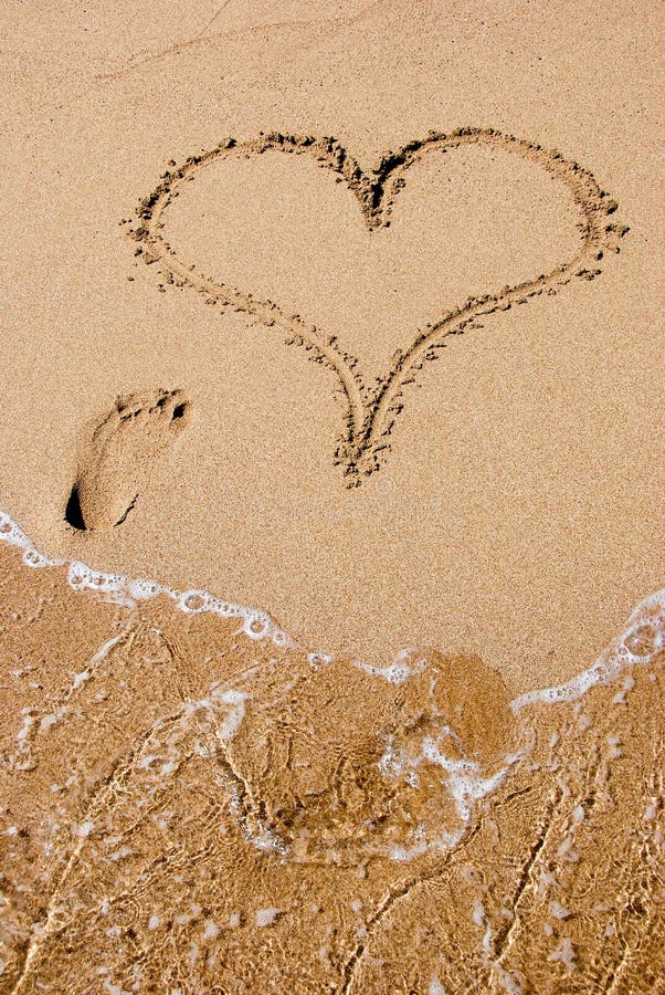 Heart In The Sand Picture. Image: 7840558