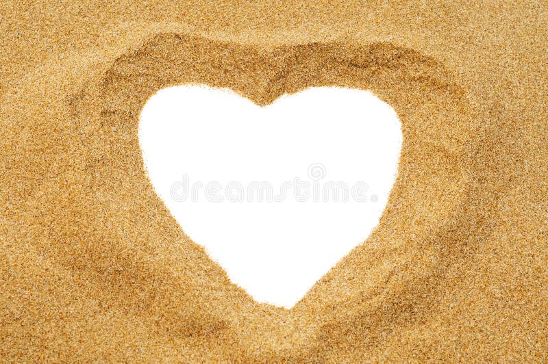 Heart in the sand stock photo. Image of carved, relax - 24506162