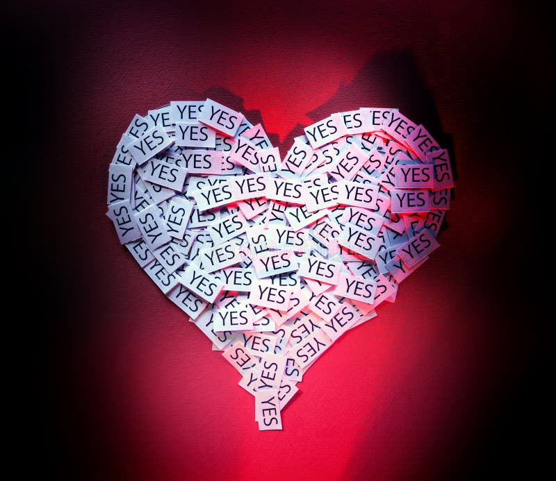 When heart says yes stock photo. Image of design, creative - 28816594 When heart says yes stock photo. Image of design, creative - 28816594