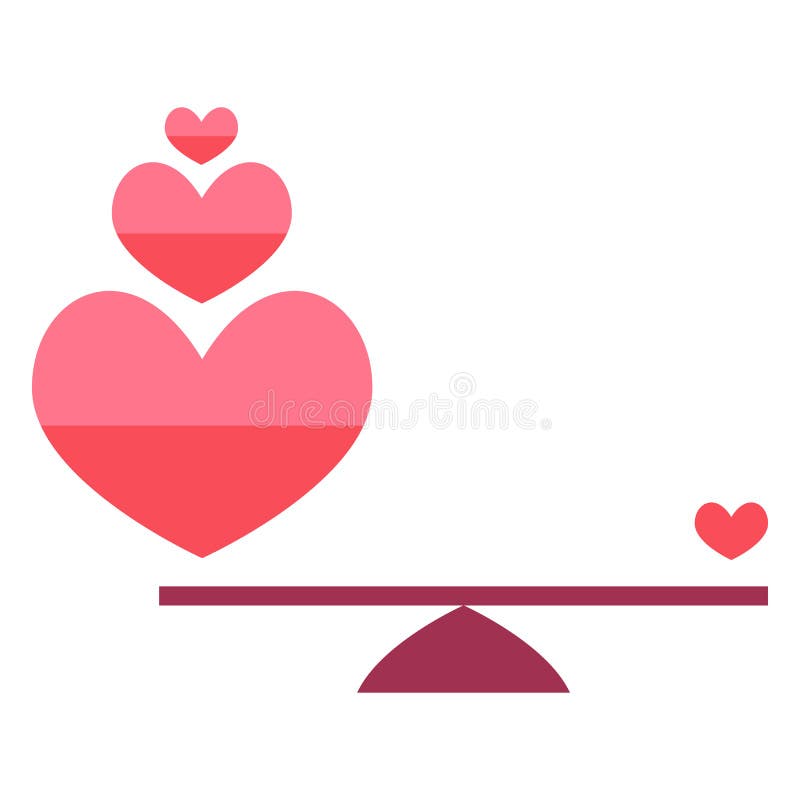 Heart on the scales stock illustration. Illustration of patient - 44144892