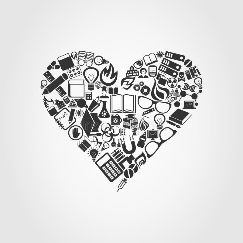 Heart a science2 stock vector. Illustration of culture - 53219521