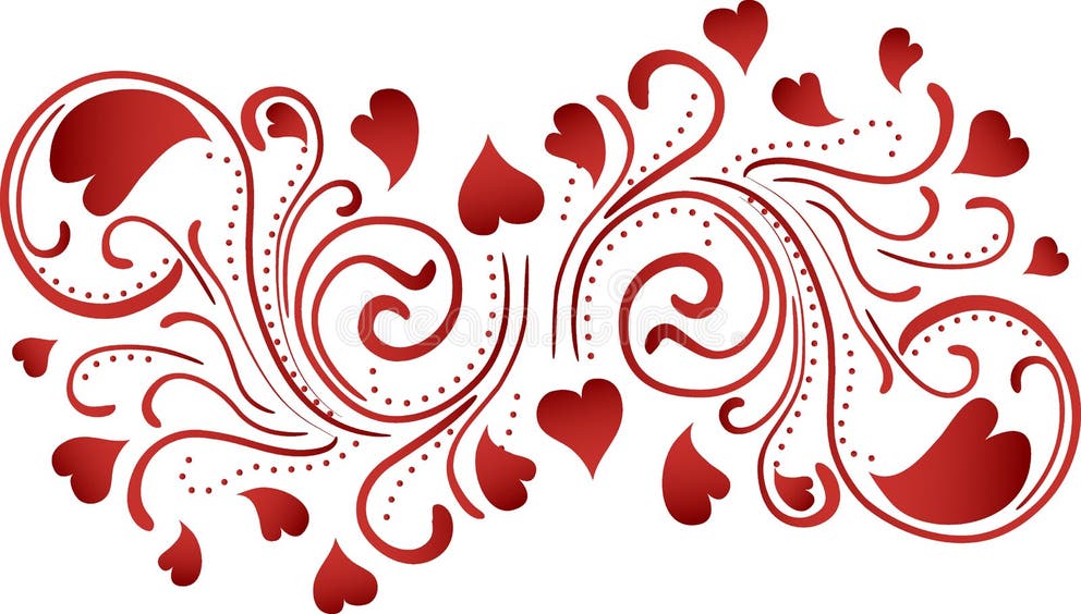 Heart Scroll Stock Illustrations – 18,134 Heart Scroll Stock ...