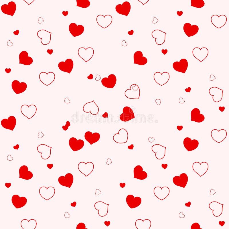 Heart Seamless Pattern.Colorful Hearts.Packaging Design for Gift Wrap ...